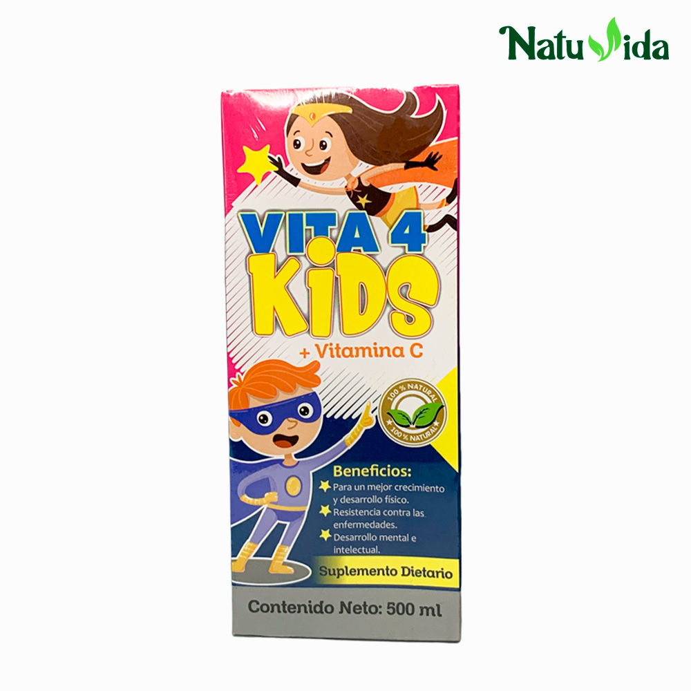 Vita 4 Kids + Vitamina C - Mf Natural 500ml | natuvidaoficial.com